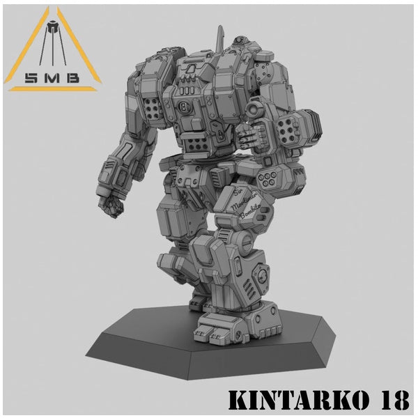 Battle Mech Kintako 18 (KTO-18) Proxy 3d Print for Hex Based Games [Pr ...
