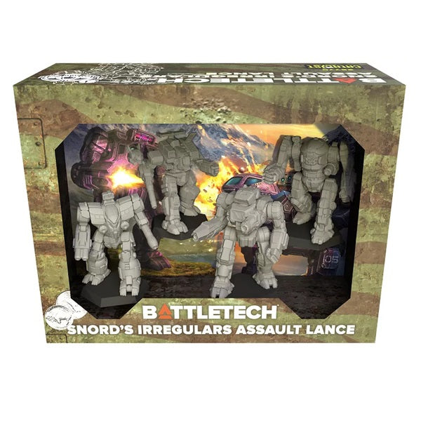 BattleTech Snord’s Irregulars Assault Lance – Grim Dice Tabletop Gaming